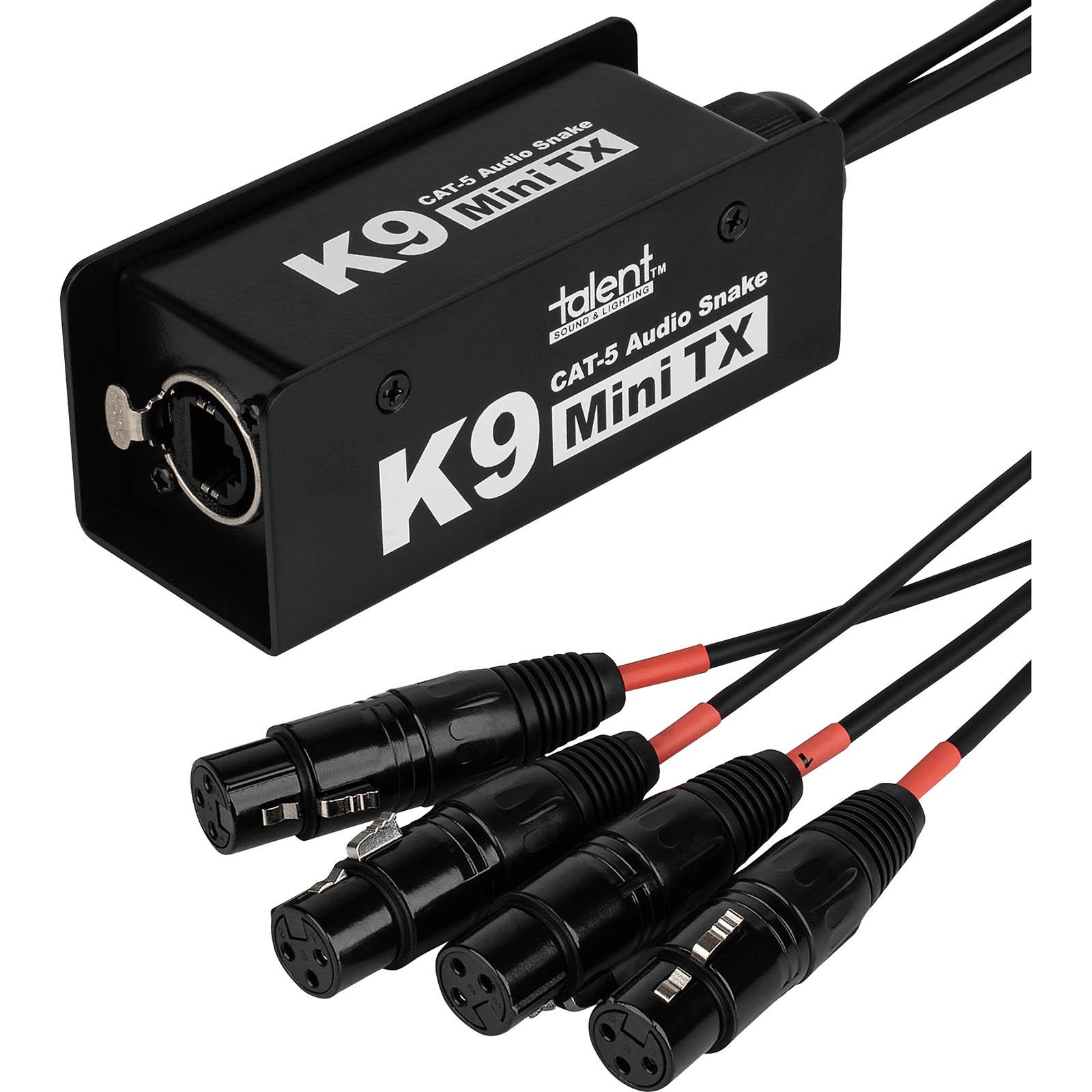 Talent K9-Mini RX Cat5 XLR Audio/AES Extender